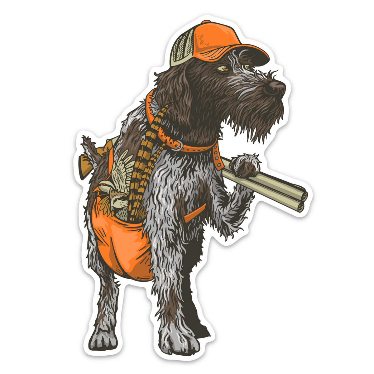 Bearded Bird Dog Decal Sticker | Bird Dog of the Day