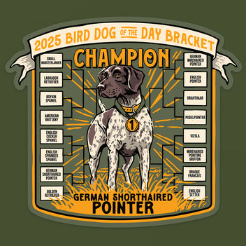 Bird Dog Champion Decal Sticker | Bird Dog of the Day
