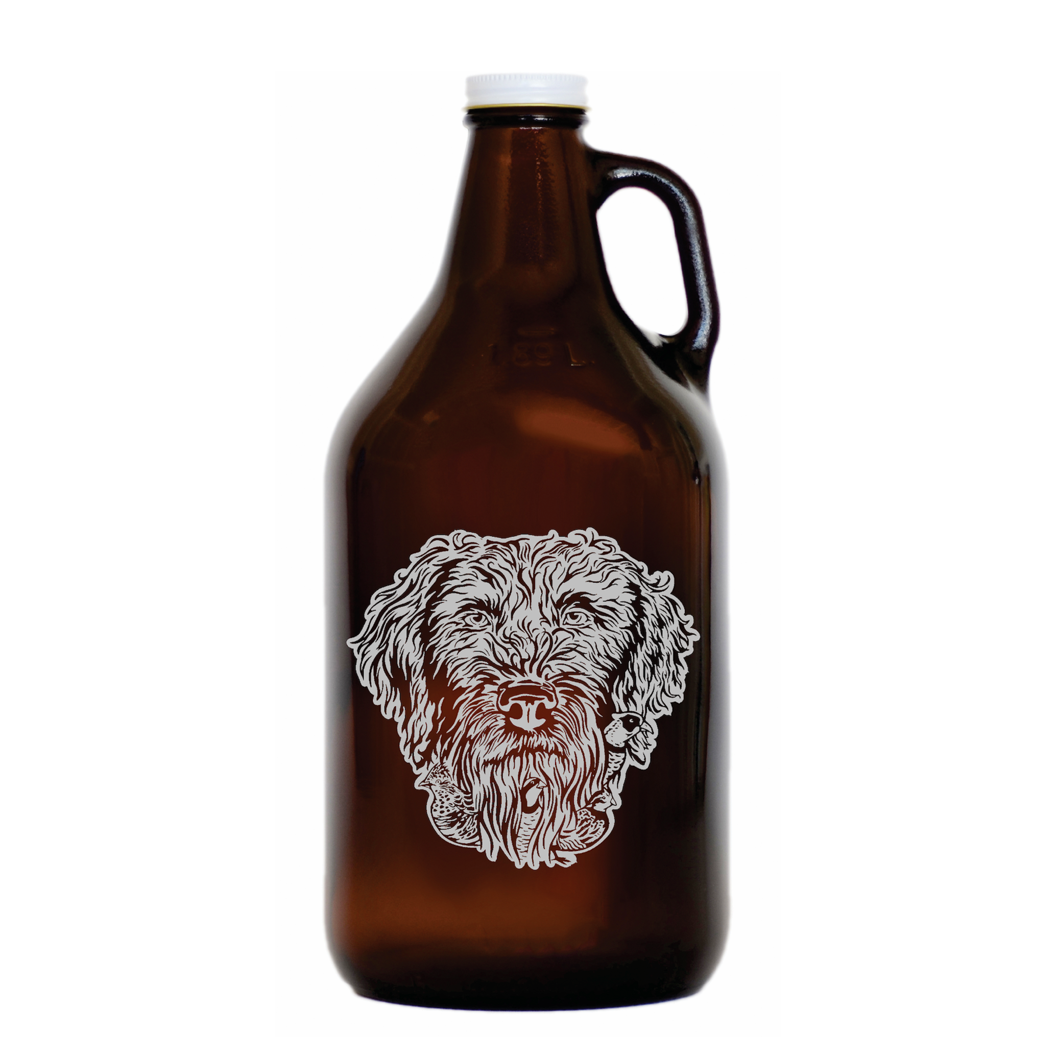 Birdy Beard Glass Pitcher| Bird Dog of the Day