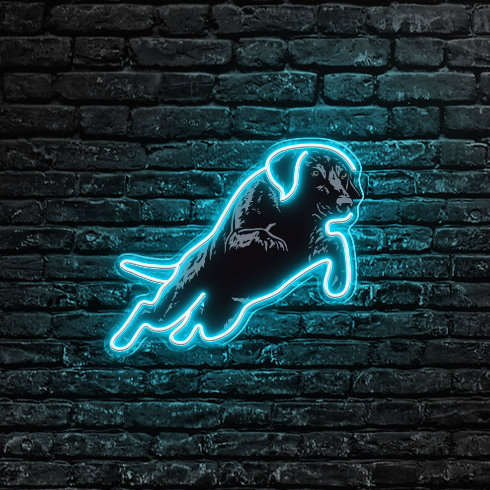 Black Lab Neon Sign | Bird Dog of the Day