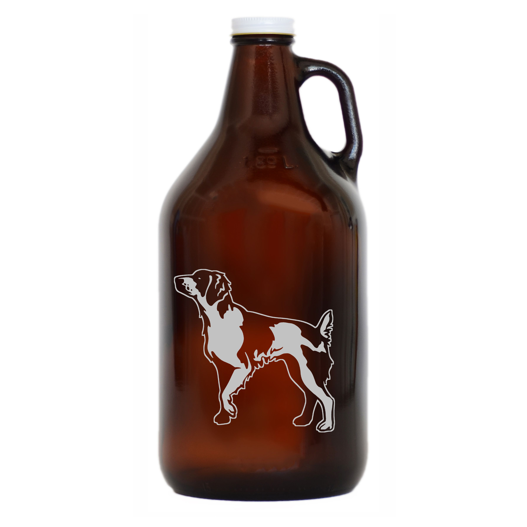American Brittany Glass Growler | Bird Dog of the Day