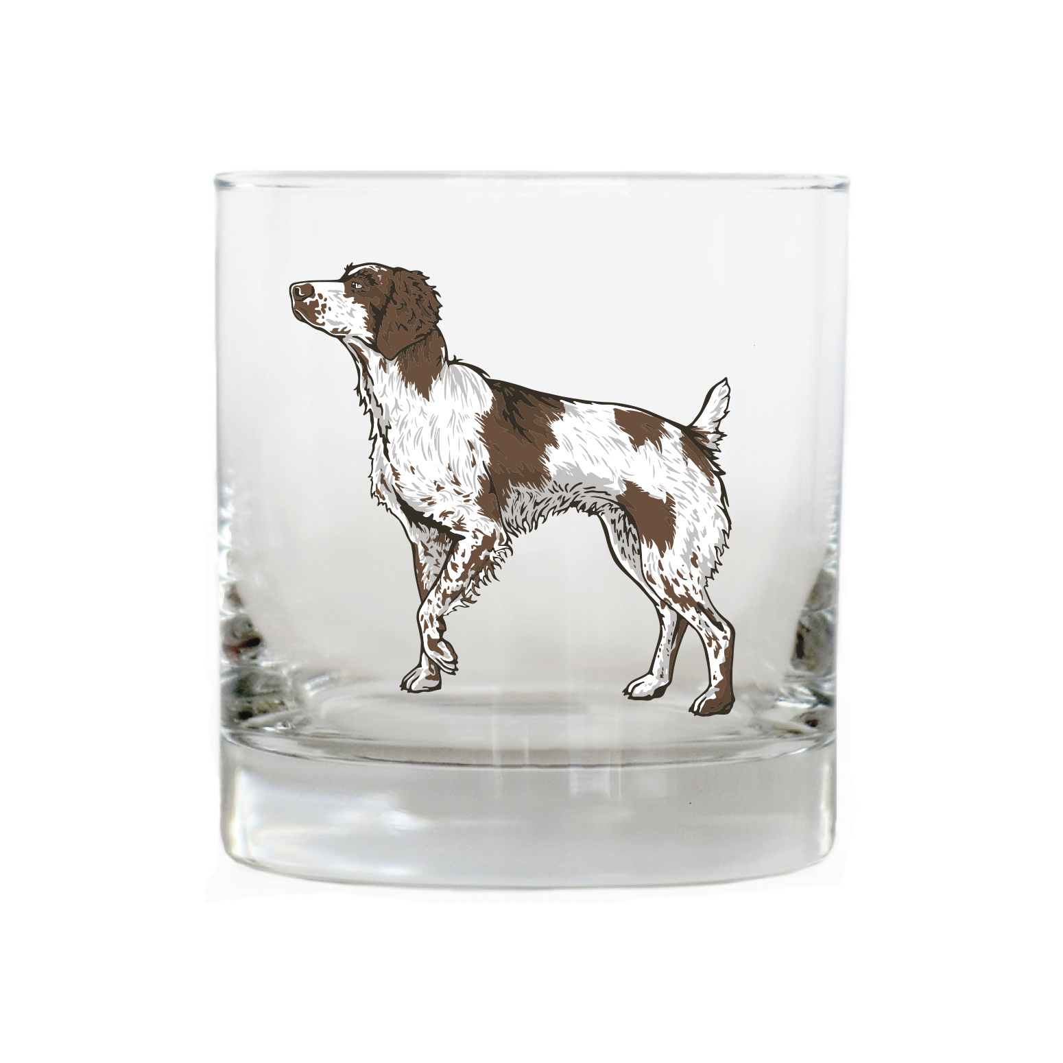 Brittany on Point Whiskey Lowball Glass | Bird Dog of the Day