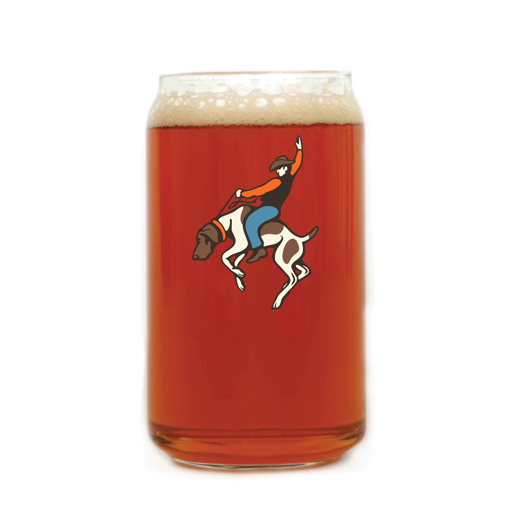 Bucking Bird Dog Beer Can Glass | Bird Dog of the Day