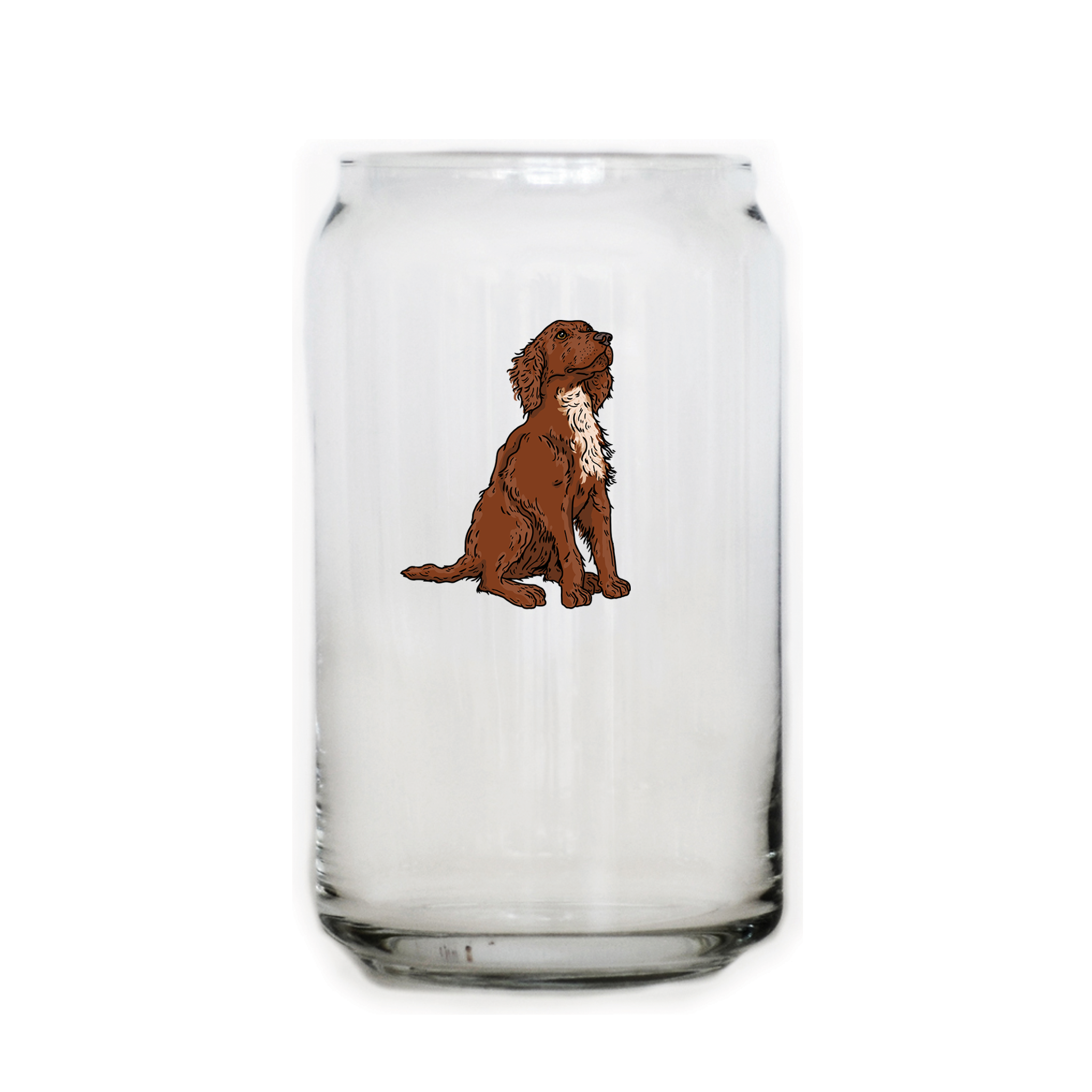 English Cocker Spaniel Beer Can Glass | Bird Dog of the Day