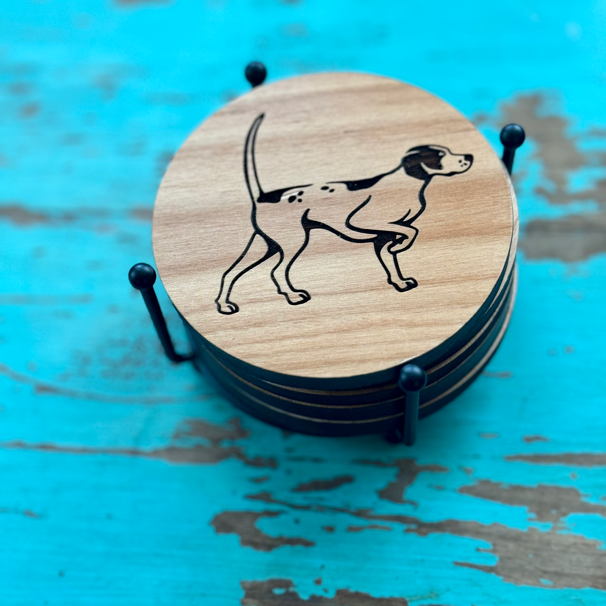 English Pointer Coaster Set | Bird Dog of the Day