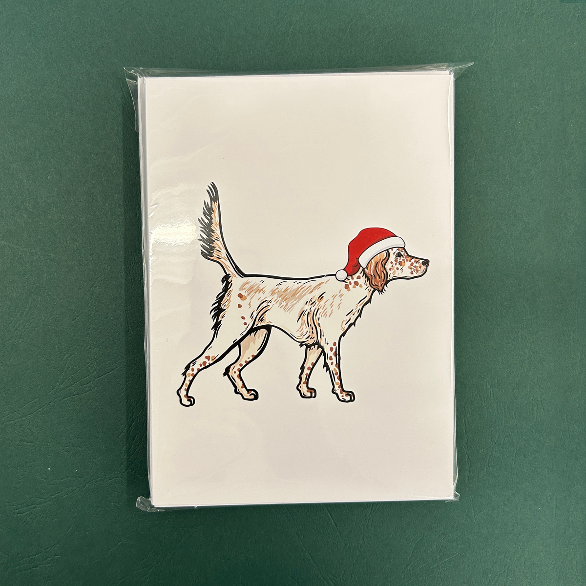 English Setter Christmas Cards - Set of 12 | Bird Dog of the Day