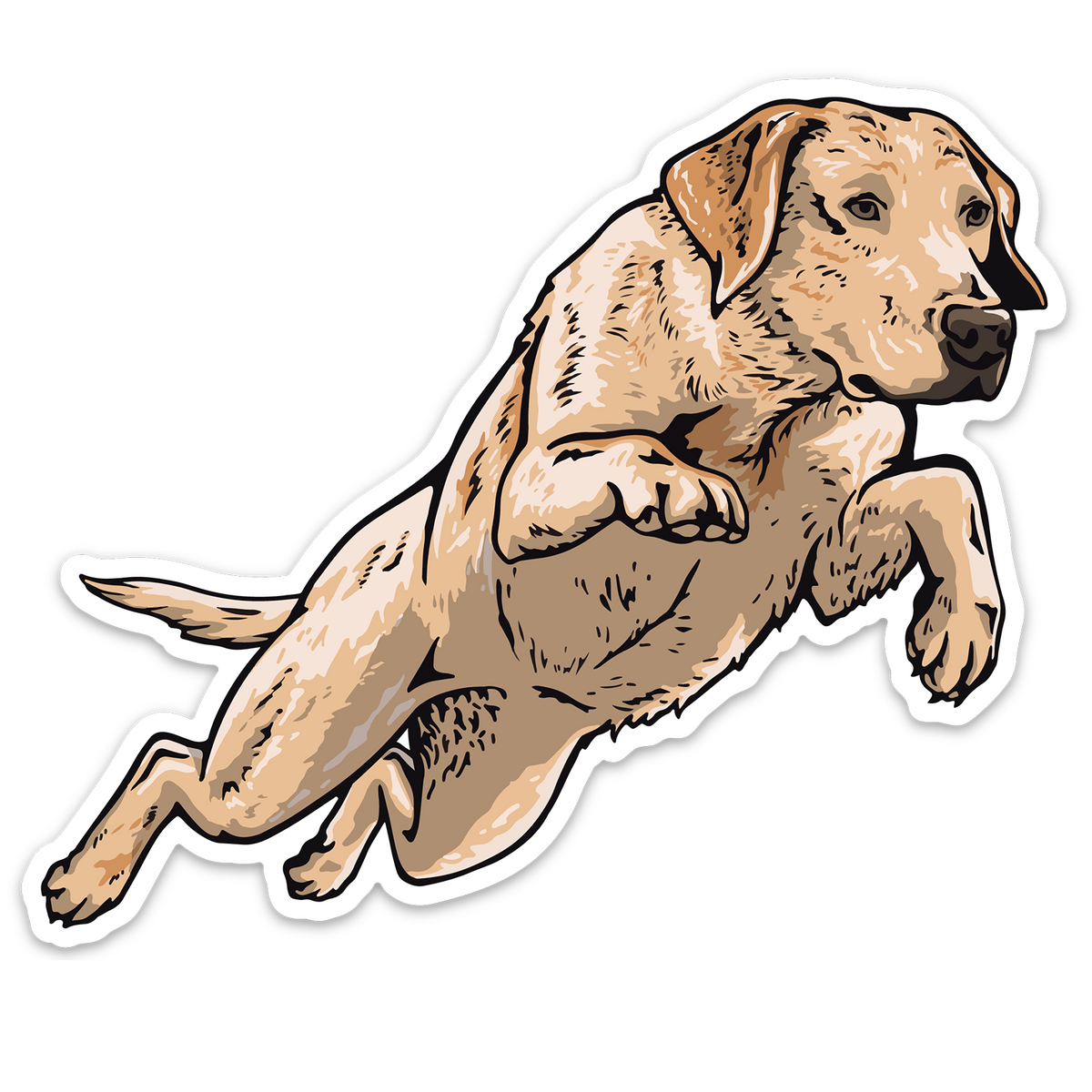 Flying Lab Decal Sticker | Bird Dog of the Day