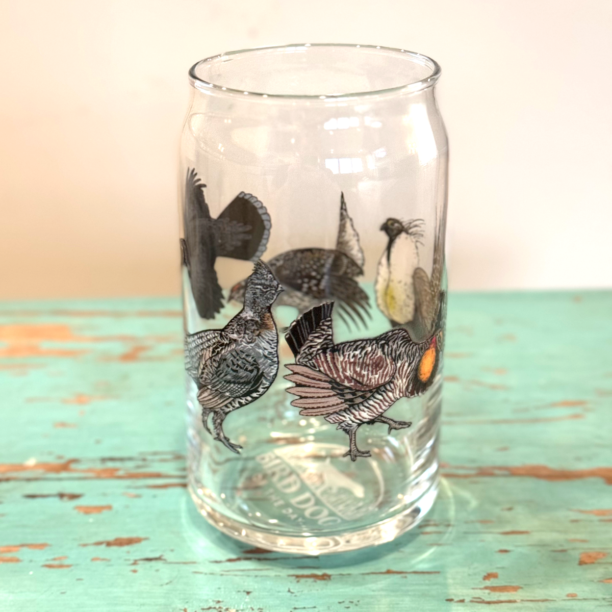 Grouse Beer Can Glass | Bird Dog of the Day