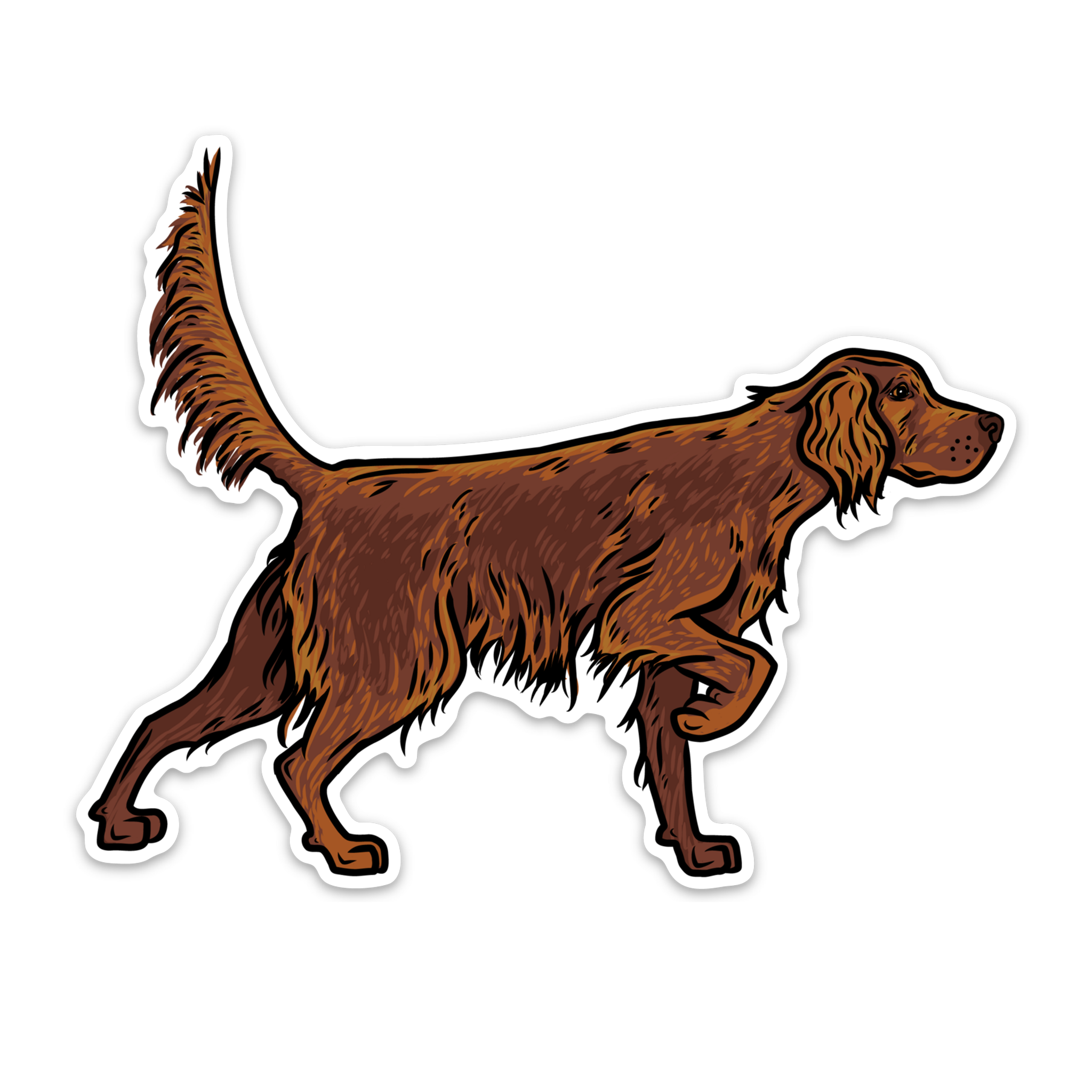 Irish Setter Decal Sticker | Bird Dog of the Day