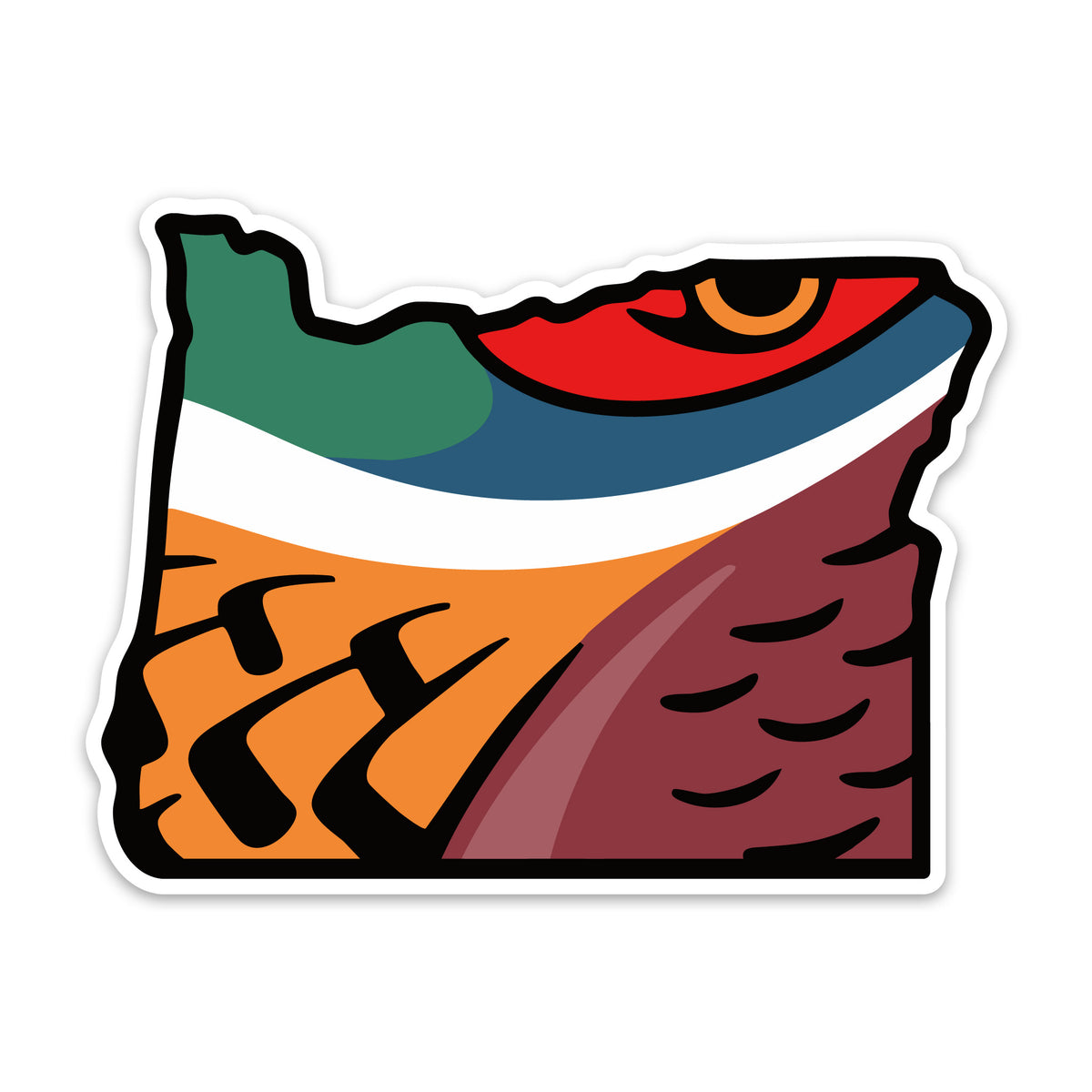 Oregon Pheasant Decal Sticker | Bird Dog of the Day