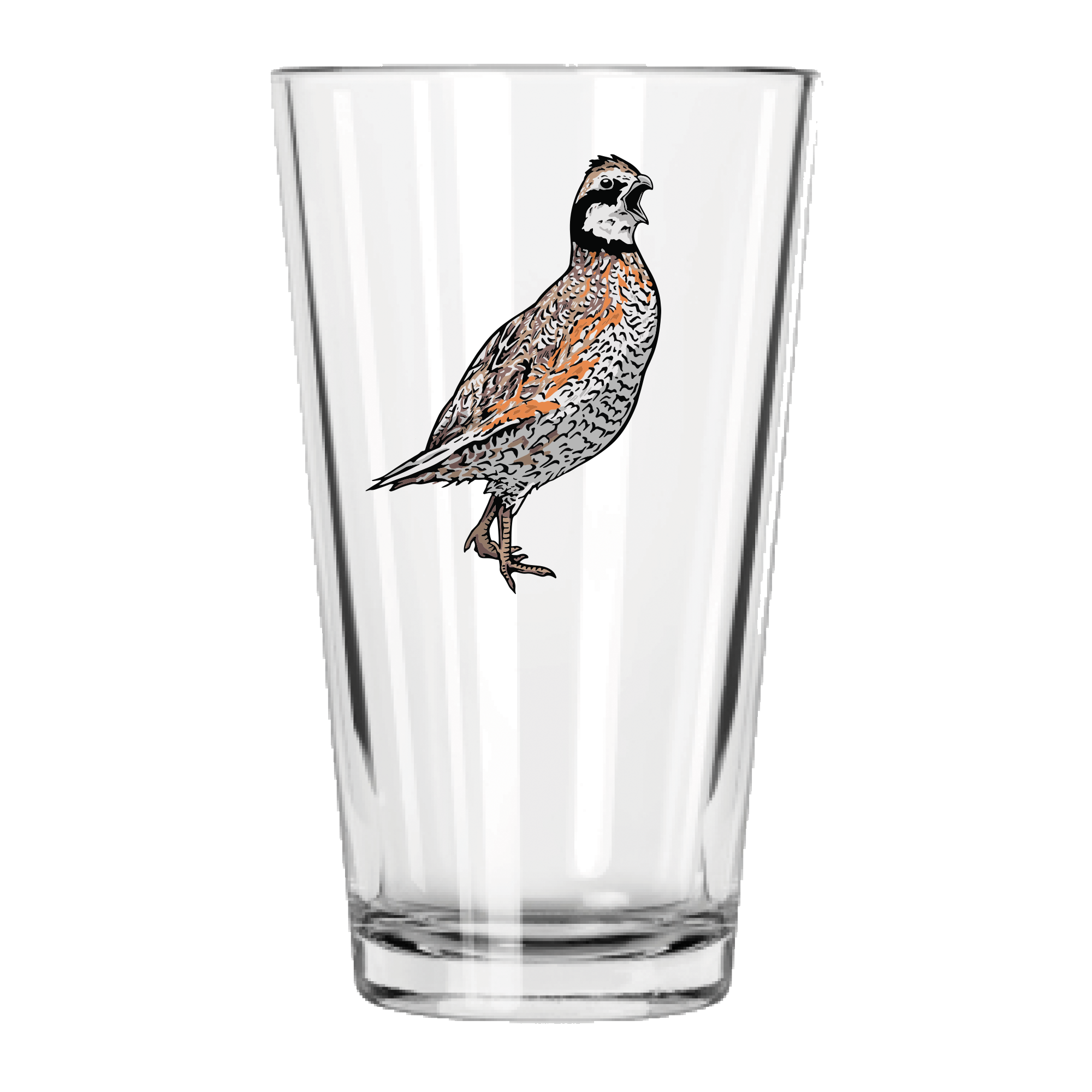 Quail Call Pint Glass | Bird Dog of the Day