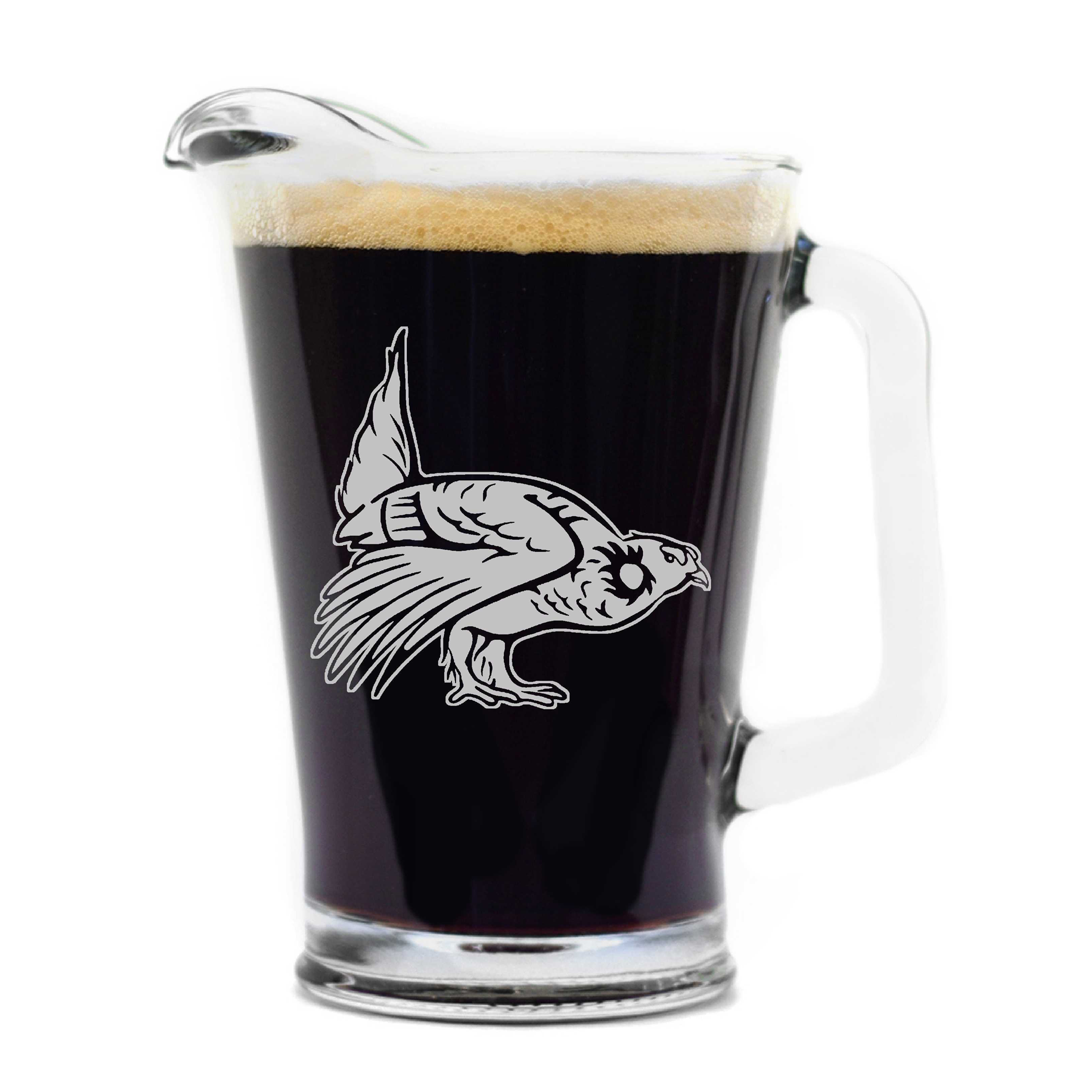 Sharp-Tailed Grouse Glass Pitcher| Bird Dog of the Day